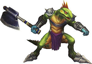 Lizard Man enemy line - Golden Sun Universe